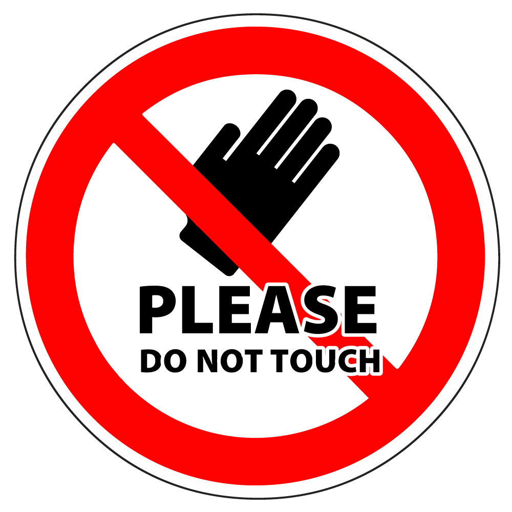 Please do not touch sticker kopen?